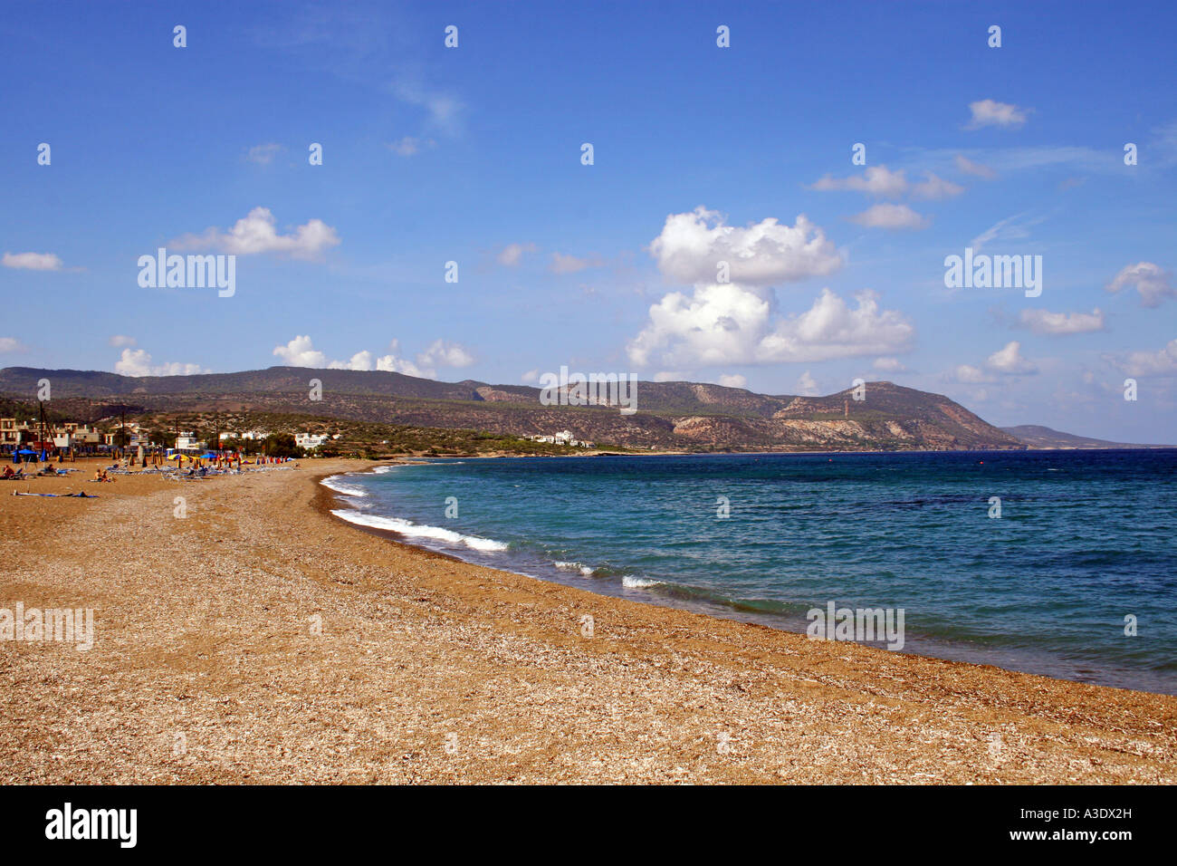 LATSI BEACH CYPRUS WHICH IS ALSO KNOWN AS LATCHI or LAKKI Stock Photo ...