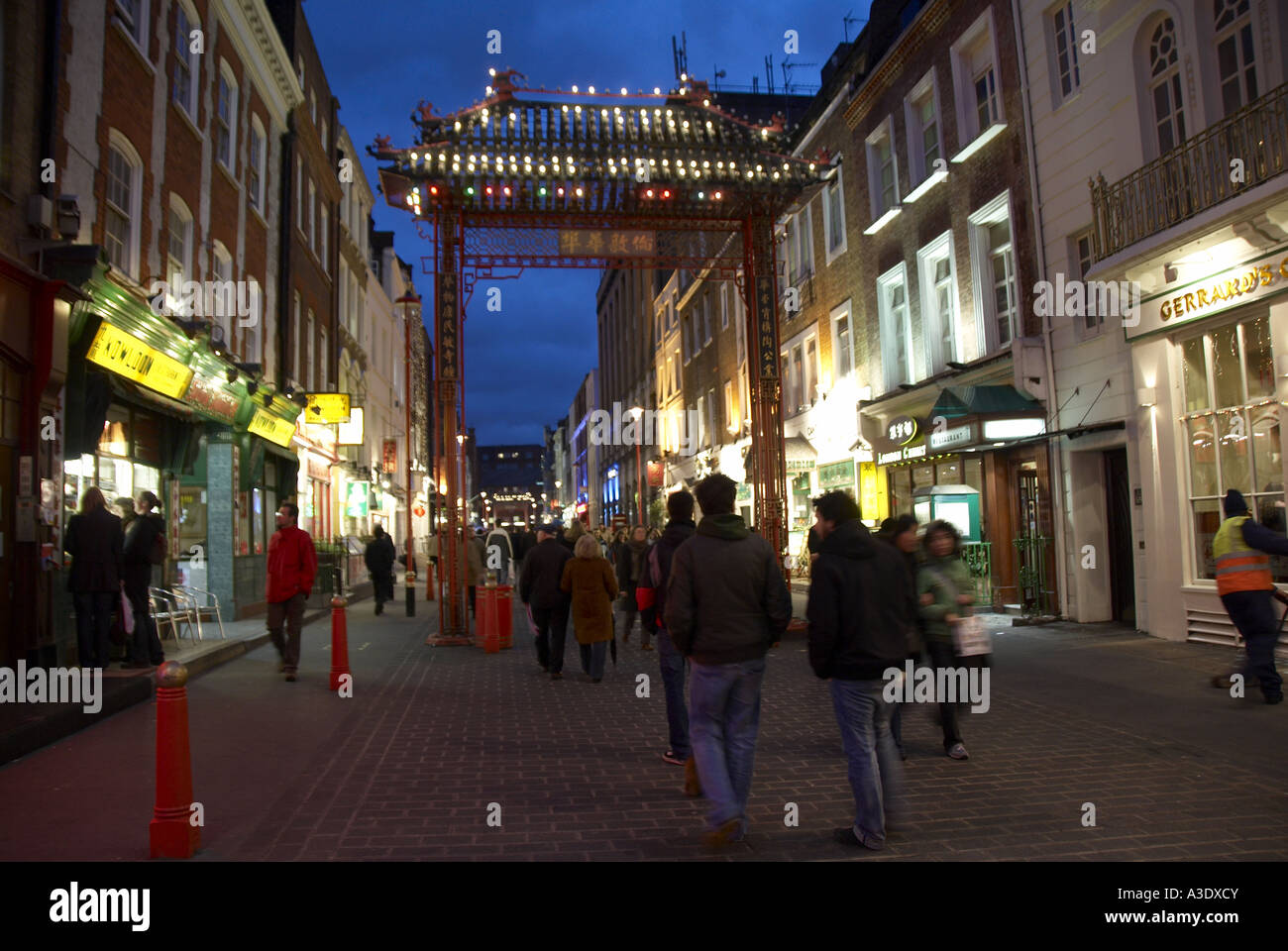Chinatown Gate Gerard Street London Stock Photo - Alamy