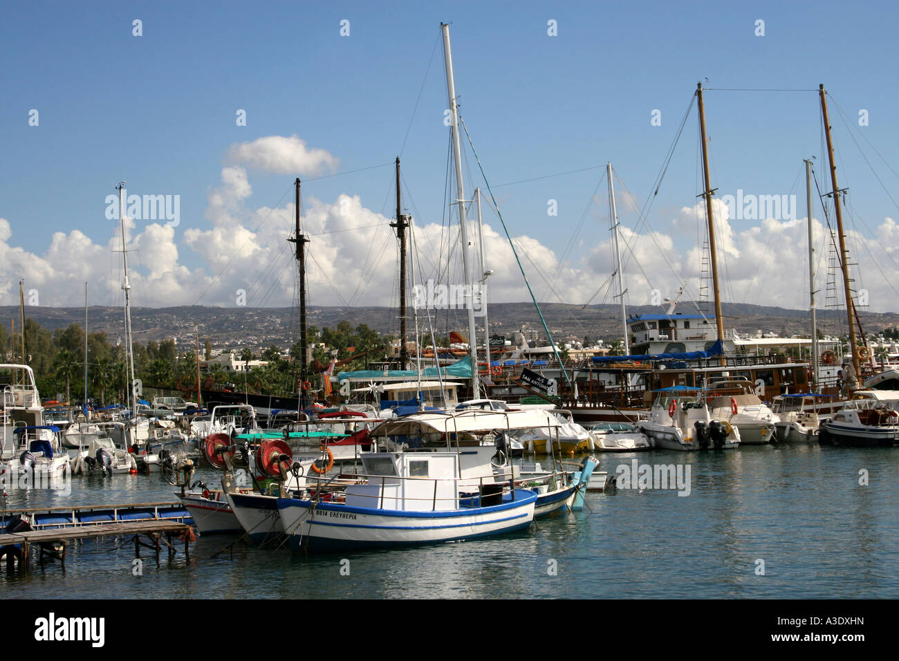 PAPHOS HARBOUR. PAPHOS. CYPRUS. EUROPE Stock Photo - Alamy