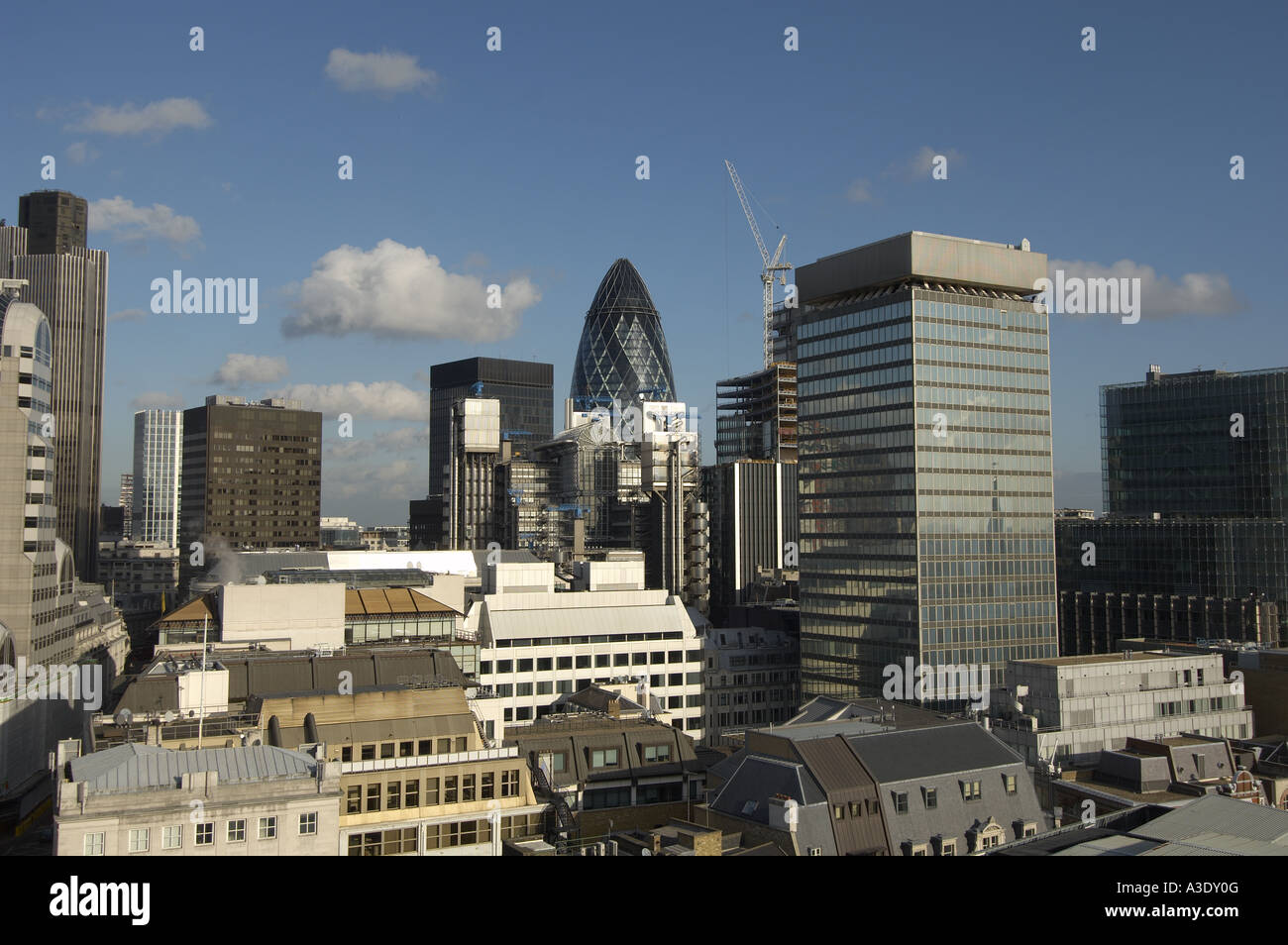 City of London skyline view from the Monument Stock Photo - Alamy