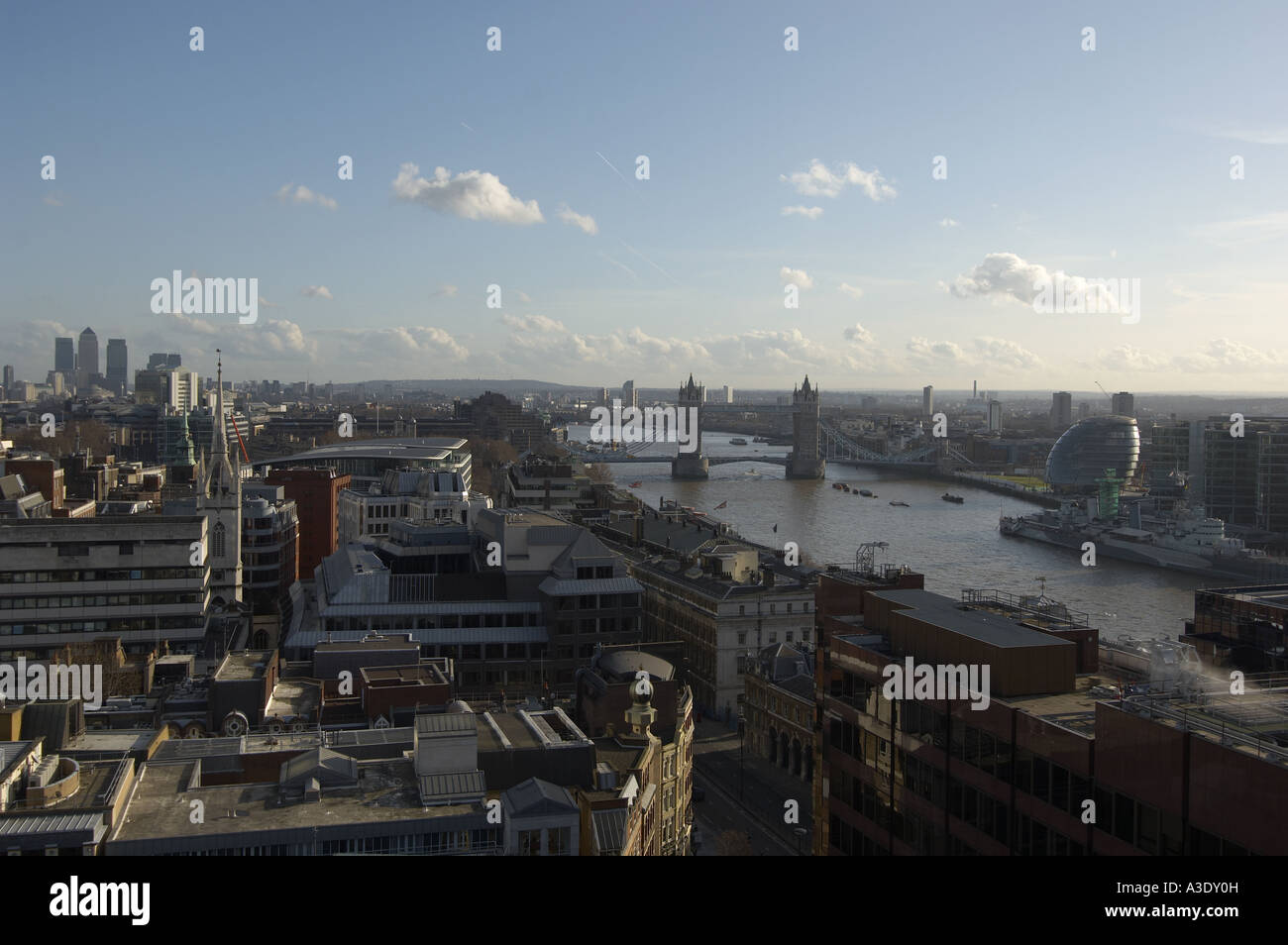 London skyline view from the Monument Stock Photo - Alamy
