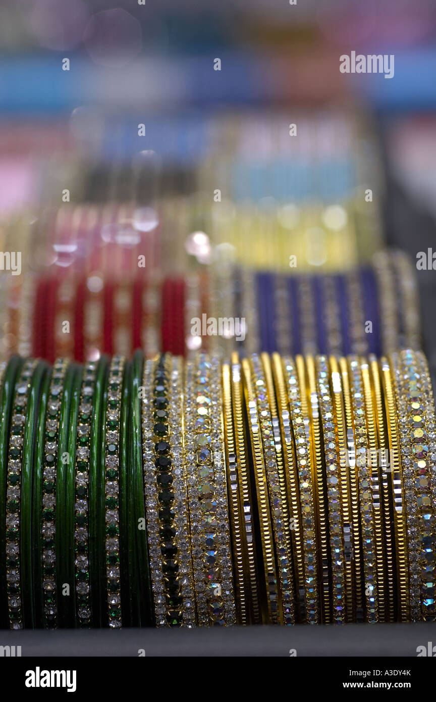 Multicoloured glass indian bangles Stock Photo - Alamy
