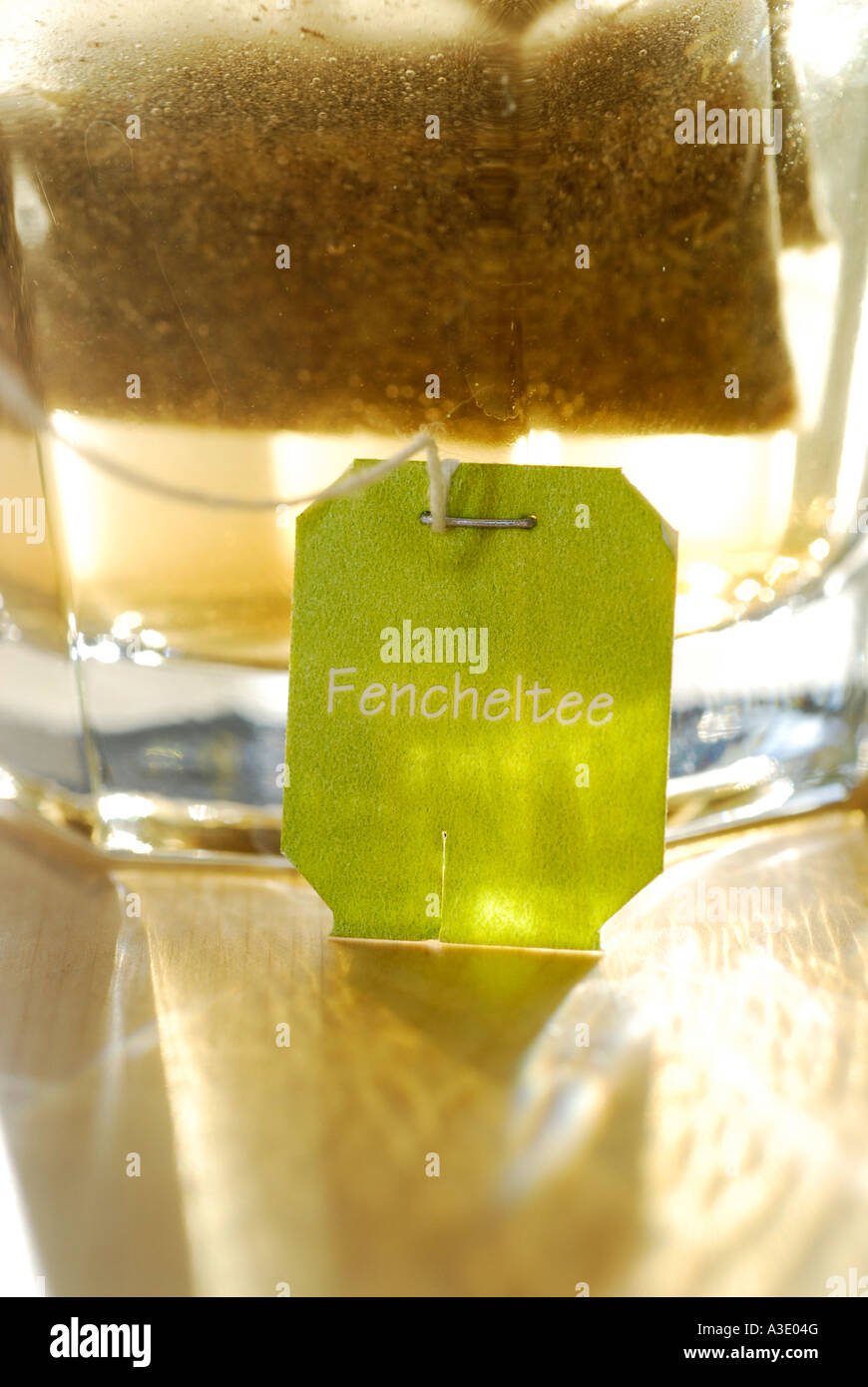 Tea bag with fennel Stock Photo - Alamy
