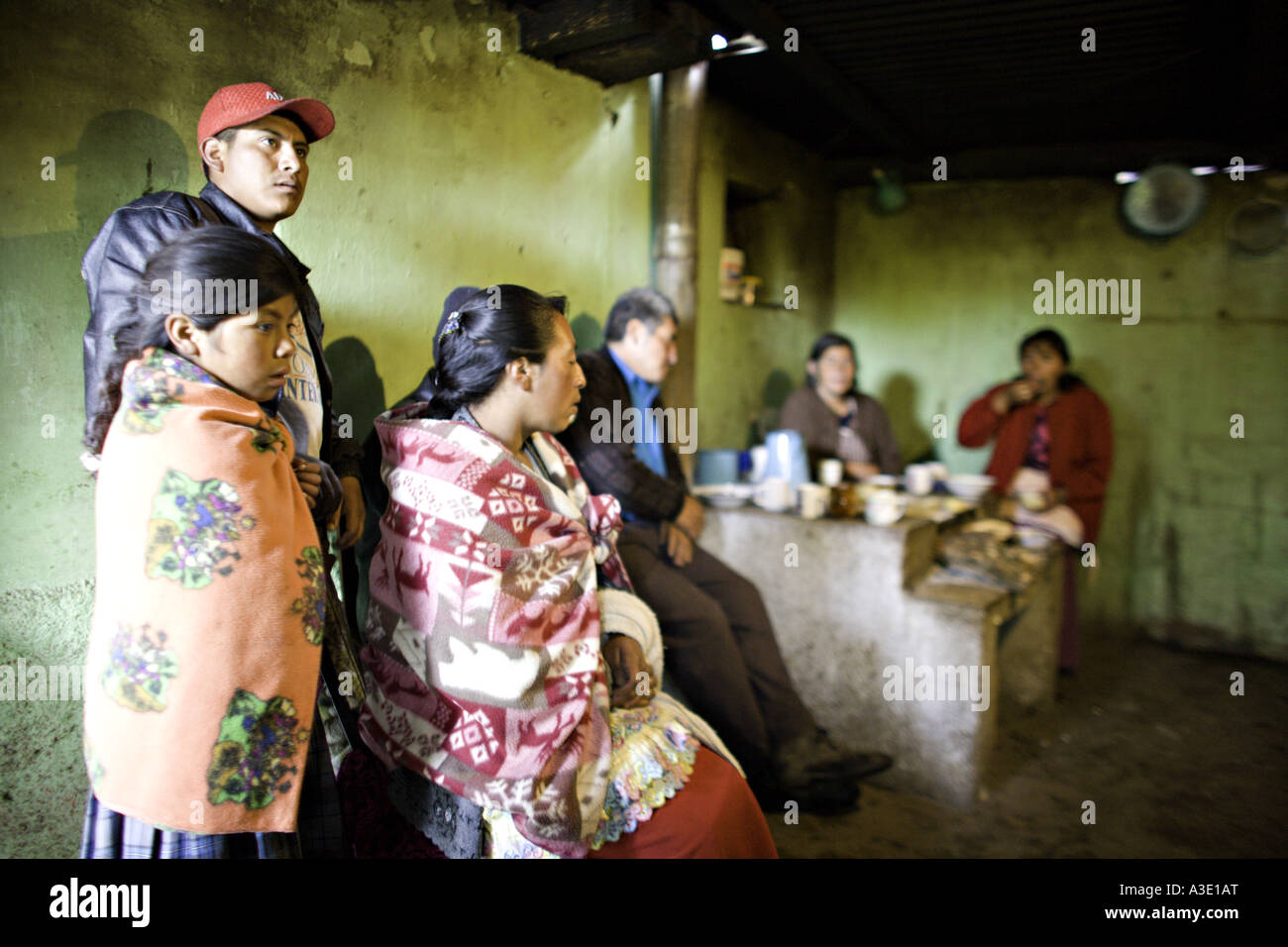 GUATEMALA CAPELLANIA Extended Indigenous Maya Quiche family having ...