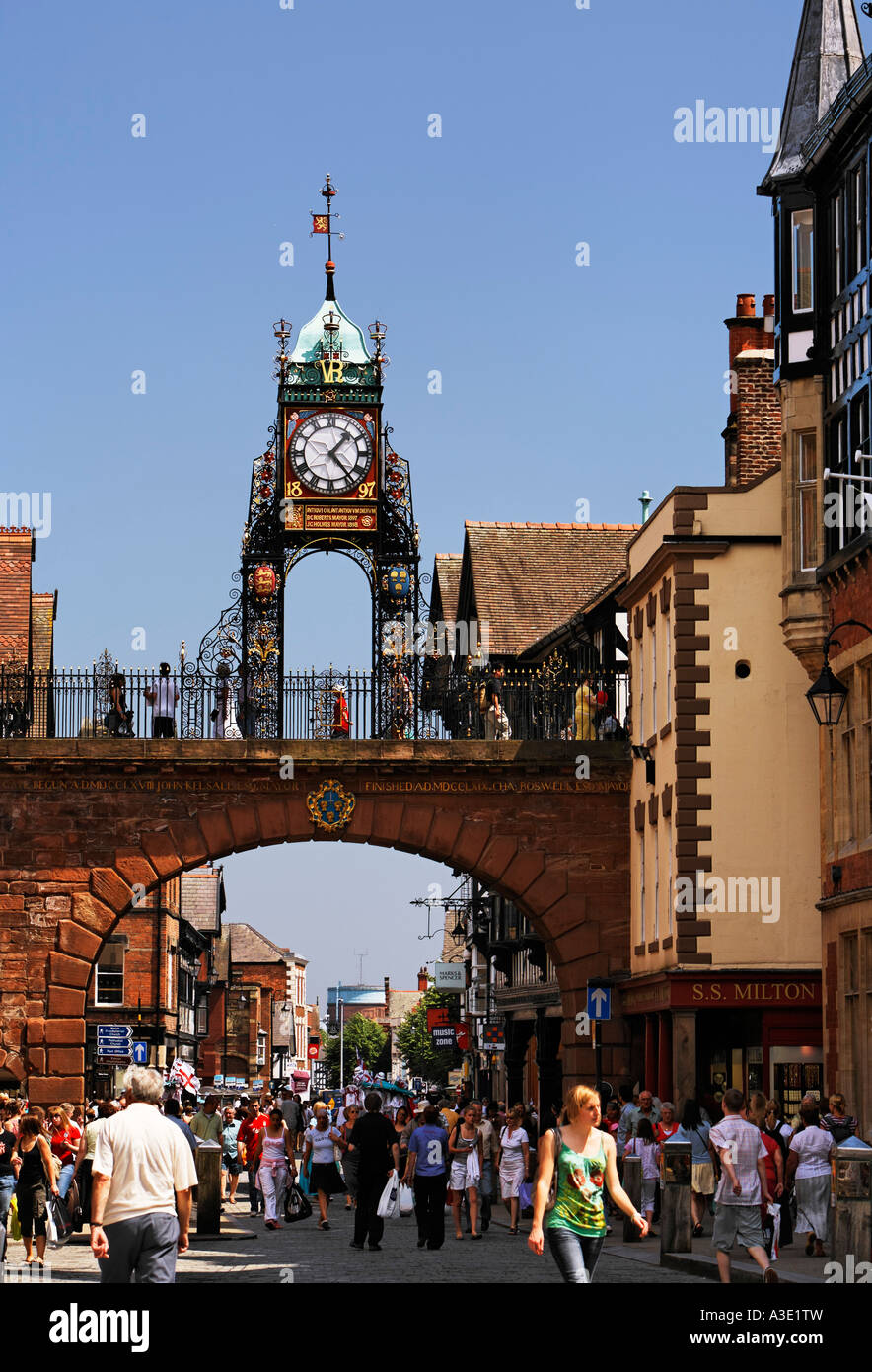 Eastgate Clock, Chester, Cheshire, Great Britain Stock Photo - Alamy