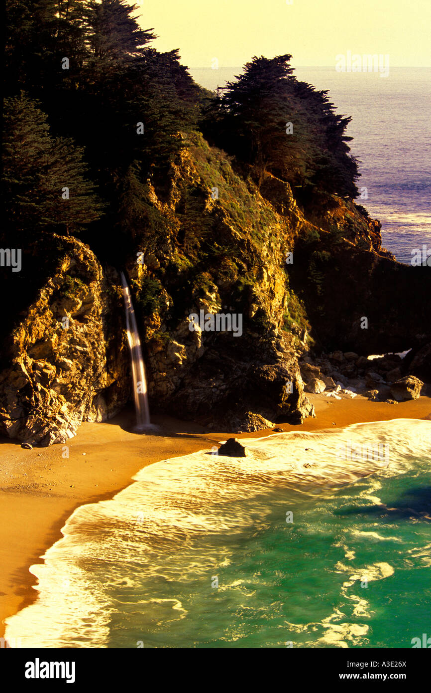 Julia Pfeiffer Burns State Park Big Sur California Pacific Ocean Stock ...
