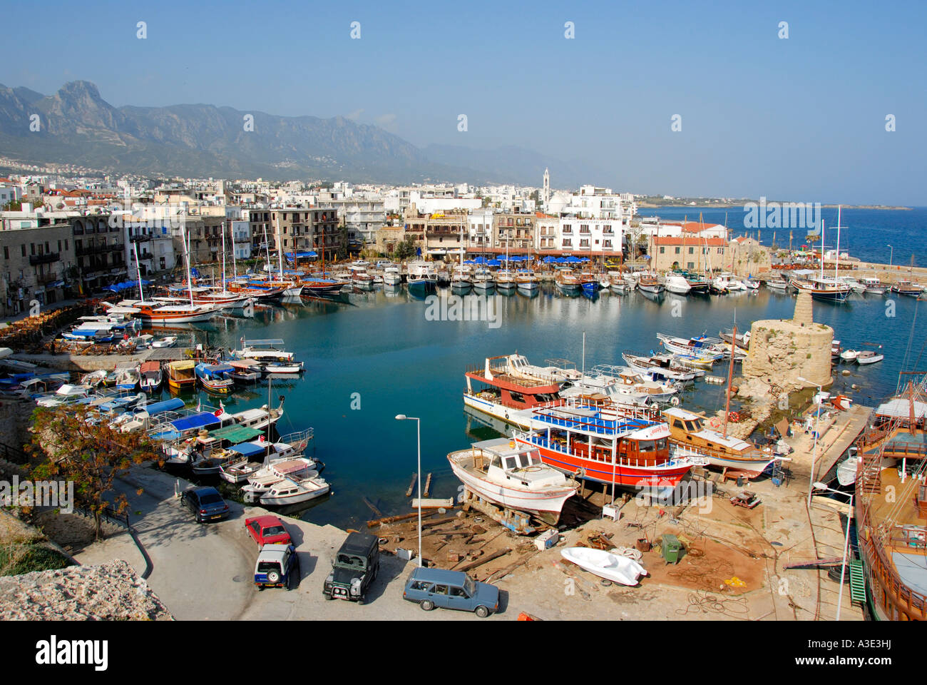 Old port of Girne Kyrenia North Cyprus Stock Photo - Alamy