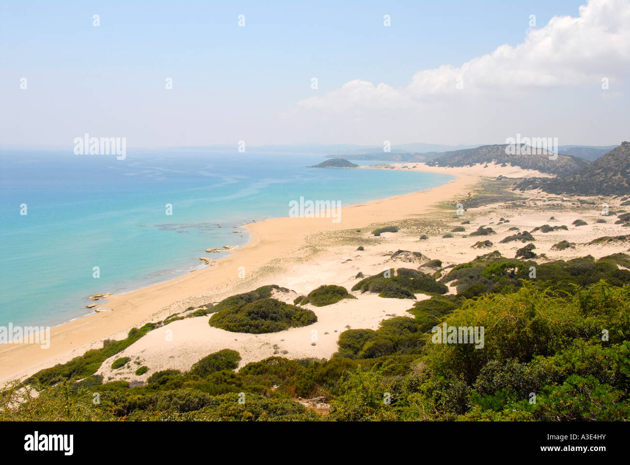 Golden Sands Beach Karpaz Peninsula North Cyprus Stock Photo - Alamy
