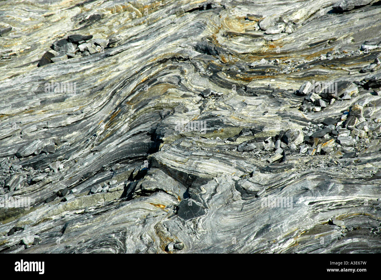 Geological layers with irregularity in granite gneis Eastgreenland ...