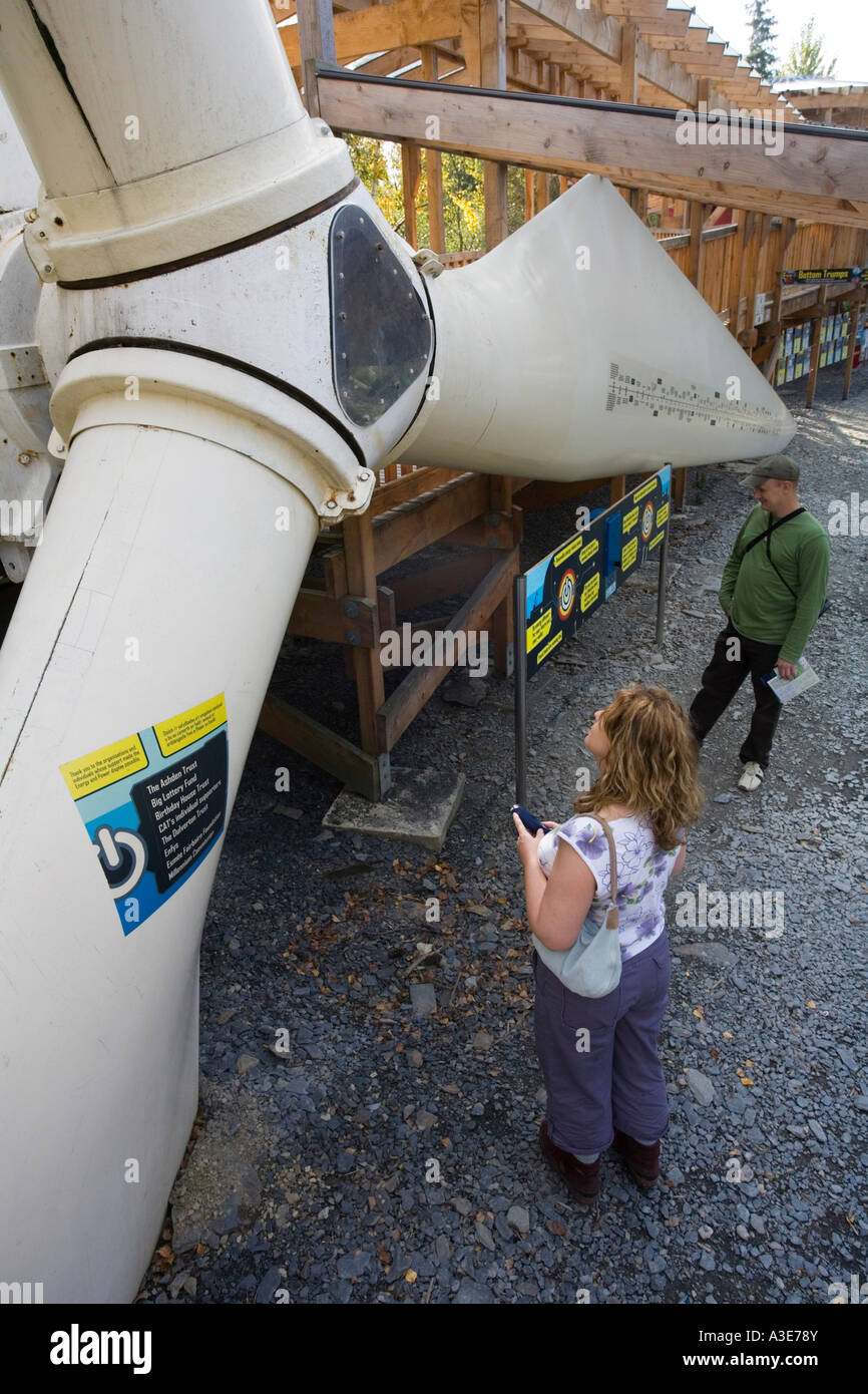 Wind turbine display at the Centre for Alternative Technology ...