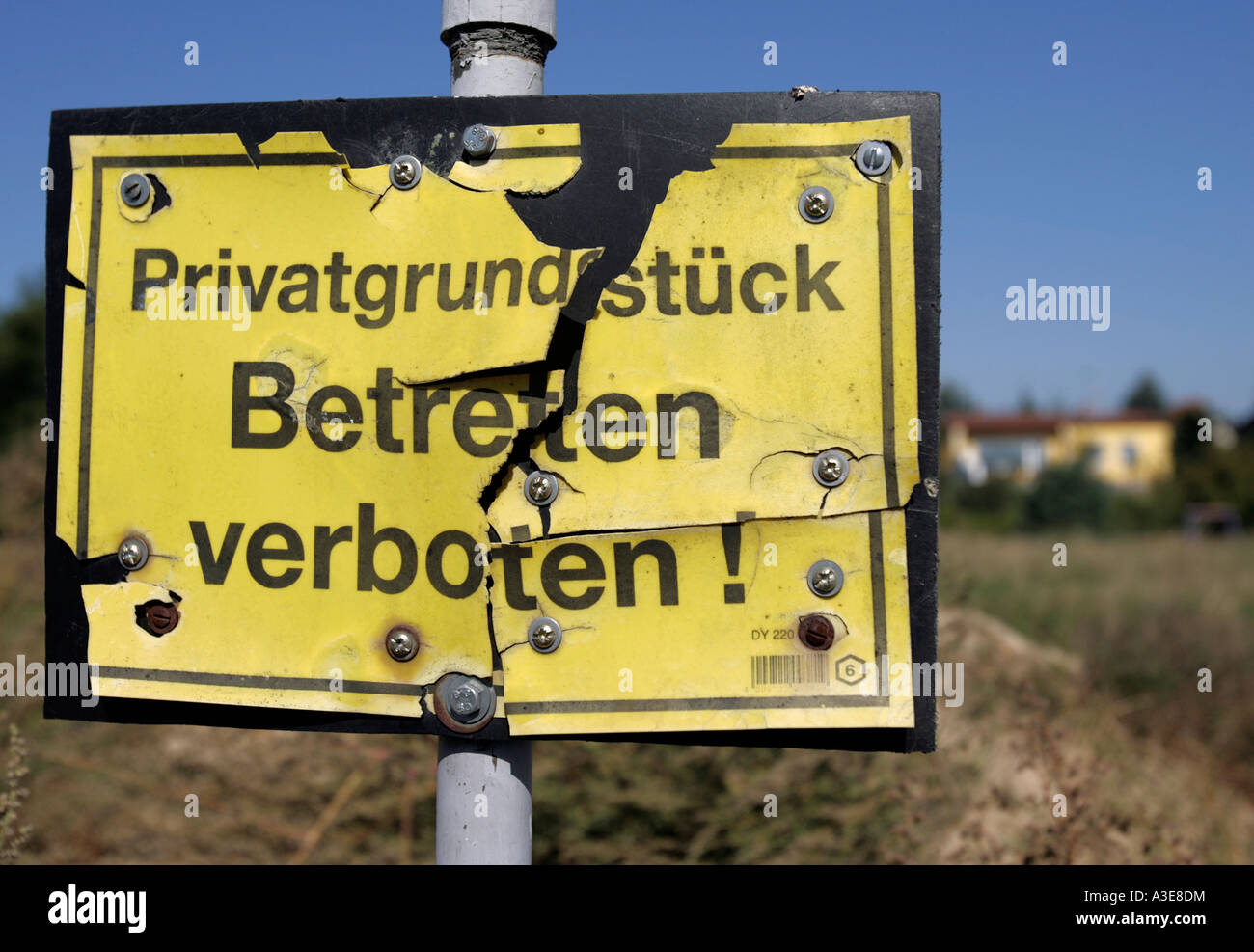 Sign: Private Property - Keep Off Stock Photo - Alamy