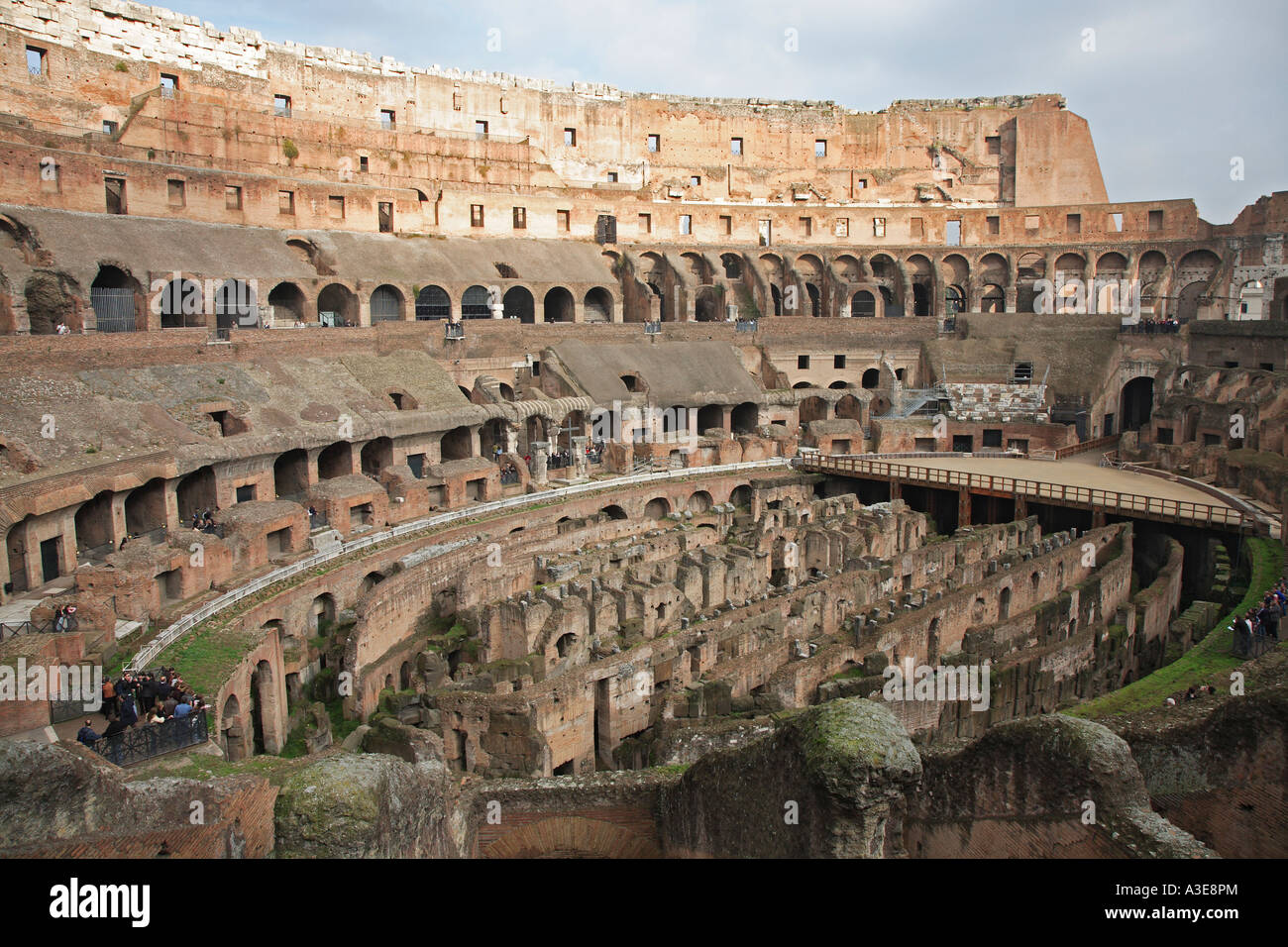 Interior view of the Colosseum, Rom, Italy Stock Photo - Alamy