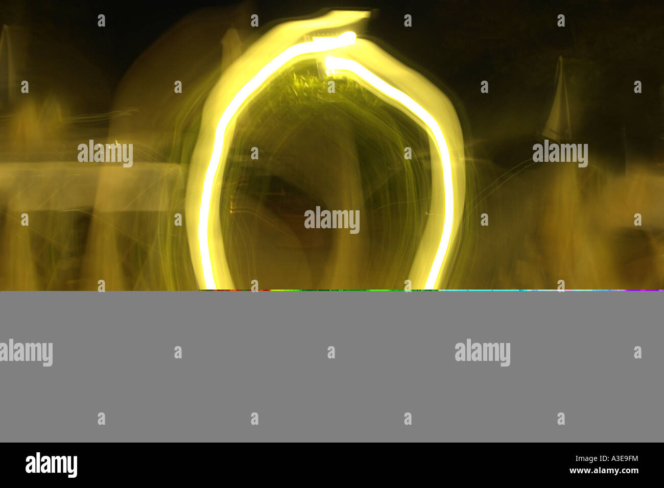 Illuminated number zero 0 Stock Photo - Alamy