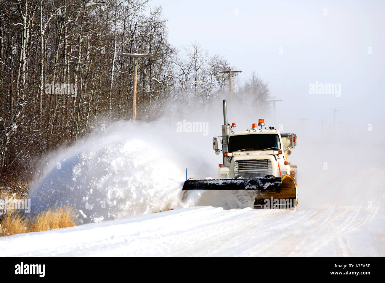 Snow plough ploughs plow plows hi-res stock photography and images - Alamy