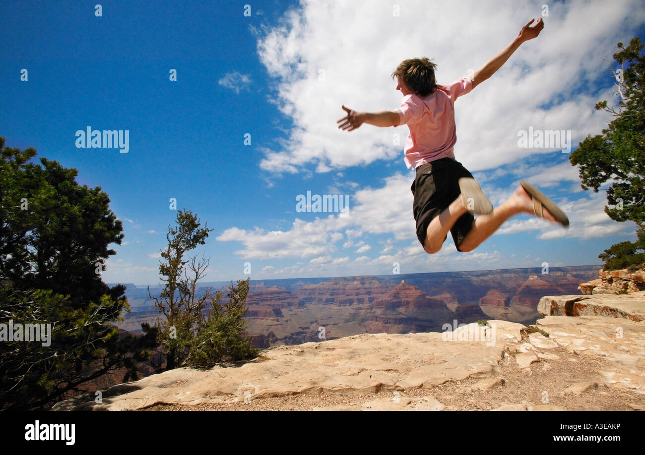 Man jumping for joy Stock Photo - Alamy