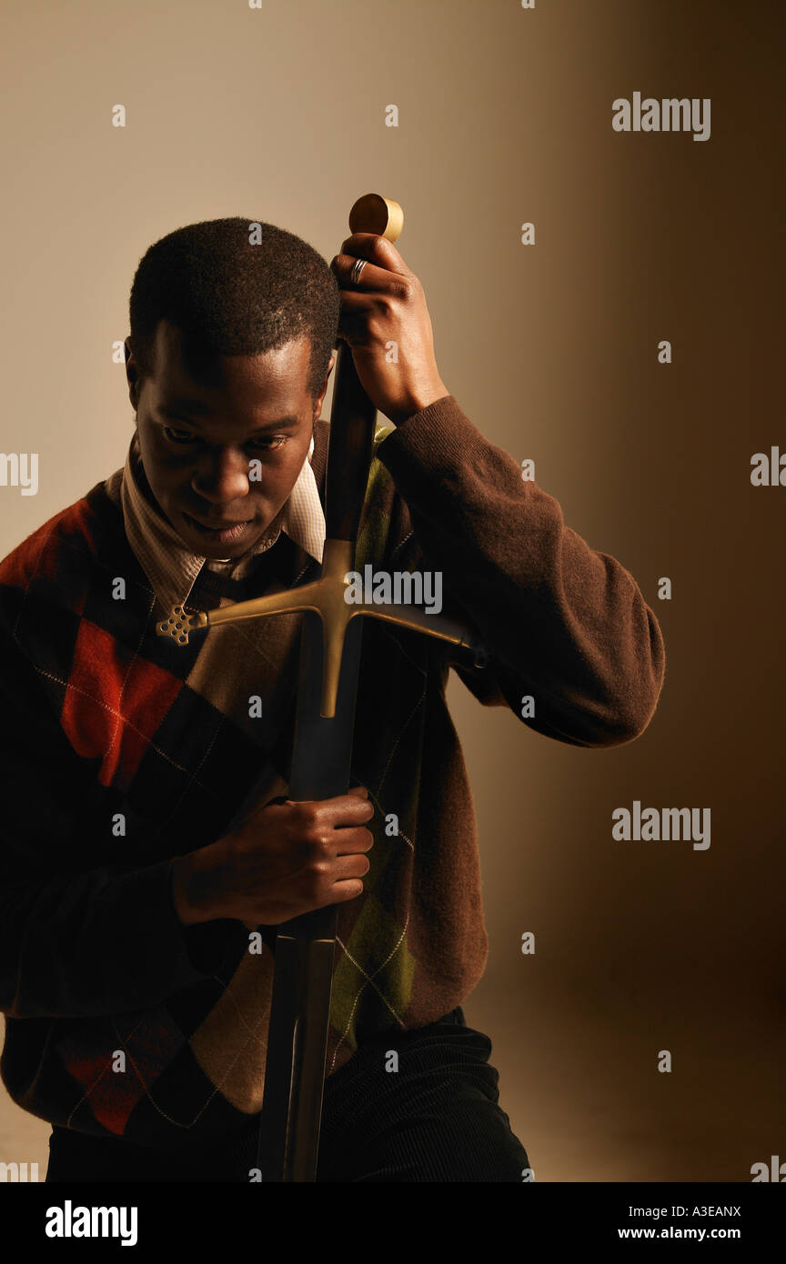 Man with sword hi-res stock photography and images - Alamy