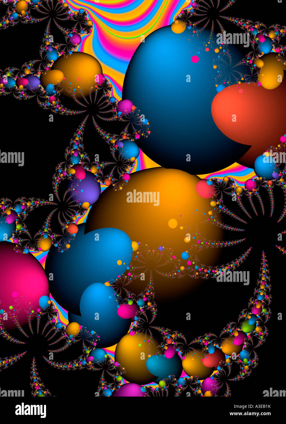 Multi coloured abstract background Stock Photo - Alamy
