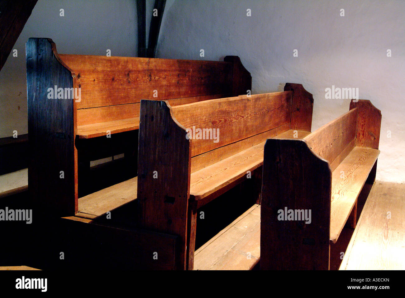 Pews seating empty hi-res stock photography and images - Alamy