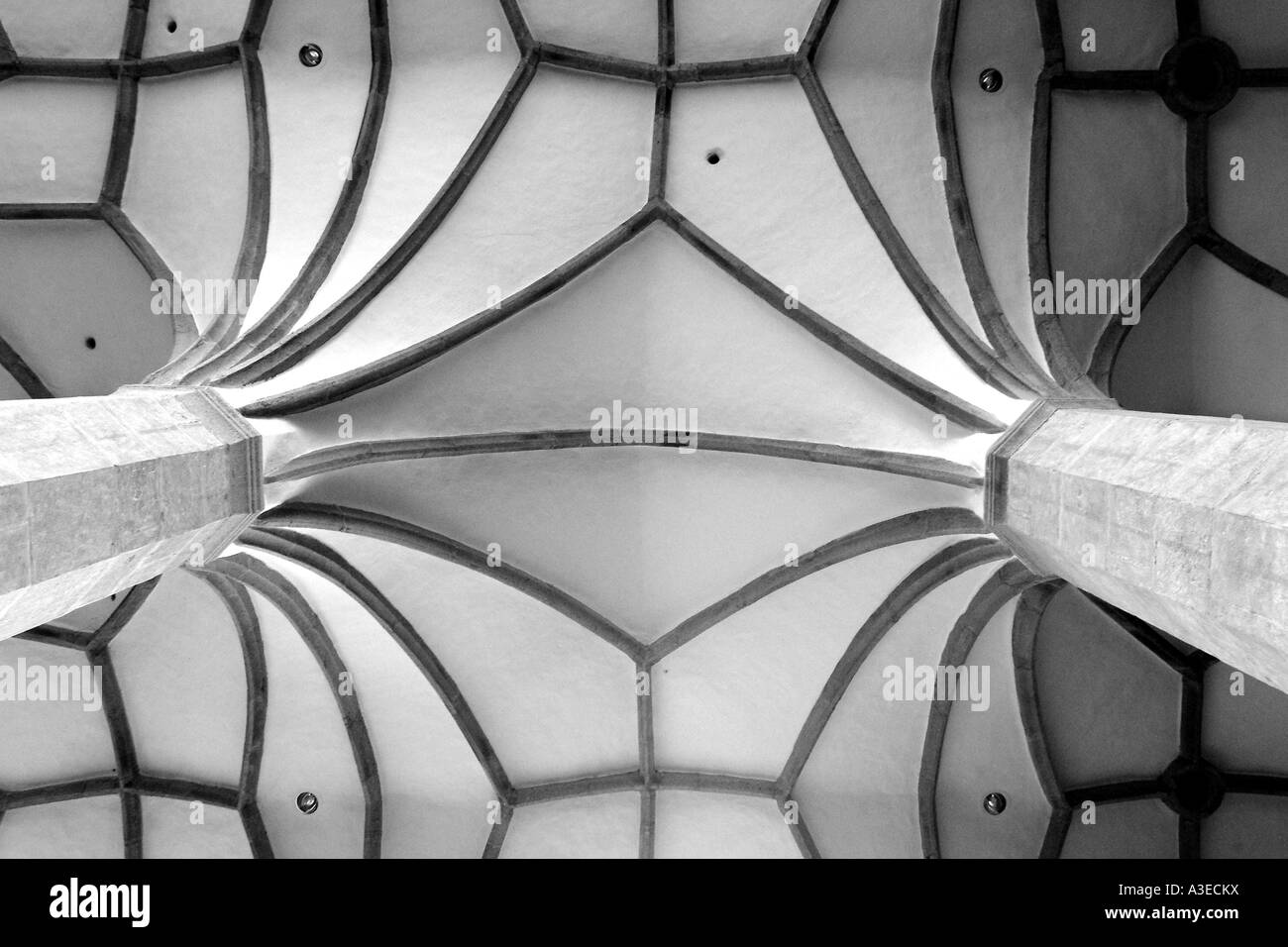 Traditional church interior in Black and White Stock Photos & Images ...
