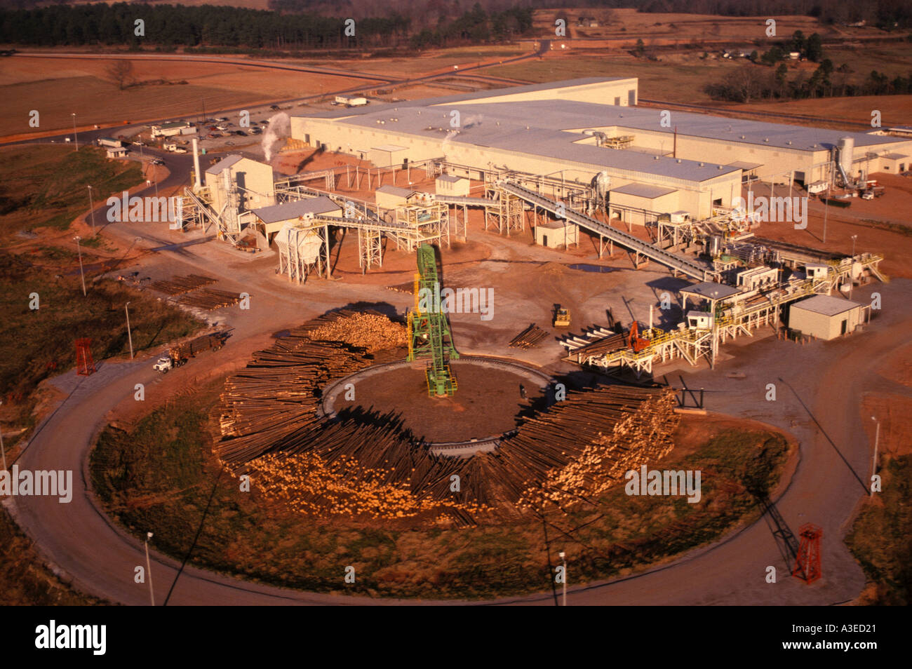 Aerial View Of Lumber Yard High Resolution Stock Photography and Images ...