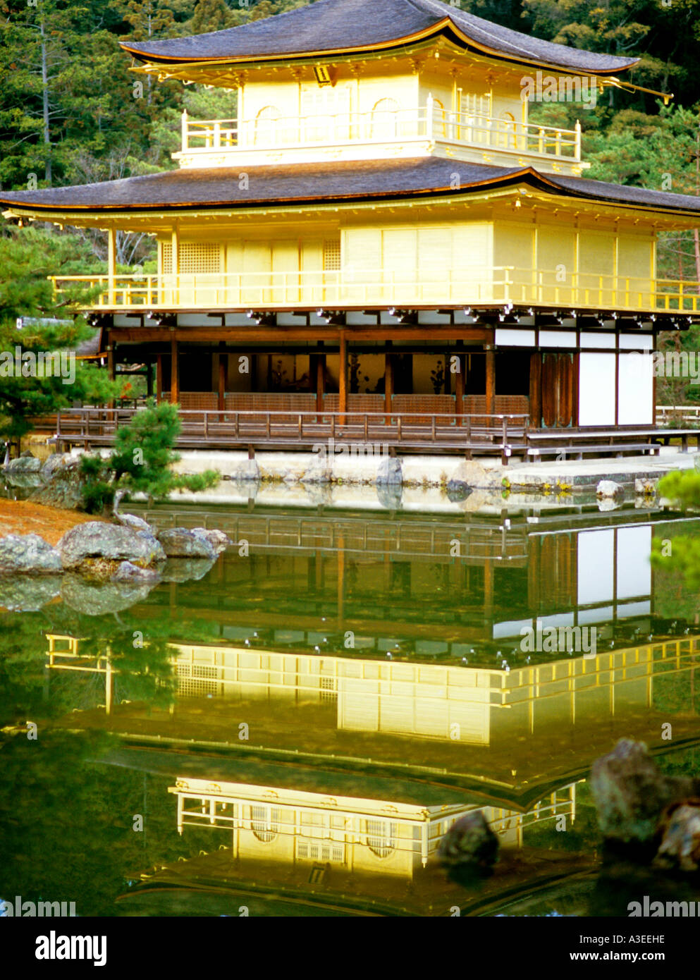 kinkakuji golden temple in Kyoto Japan Stock Photo - Alamy