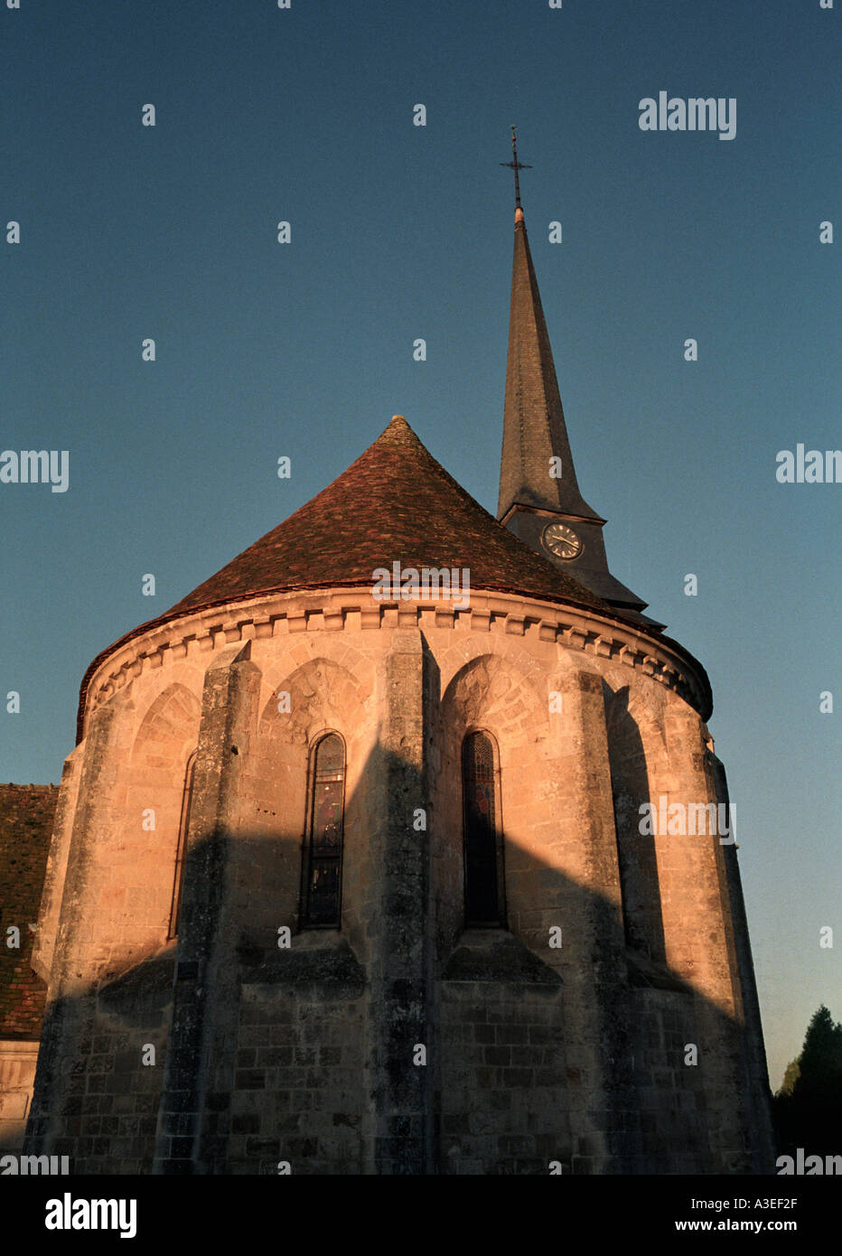 A typical Normandy Church in the village of Harcourt France Stock Photo ...