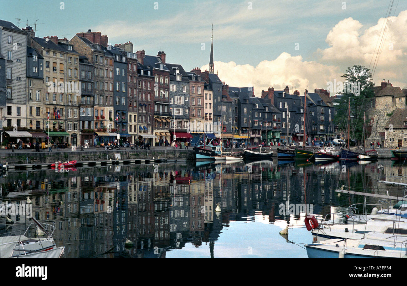 The harbour at Honfleur Normandy France Stock Photo - Alamy