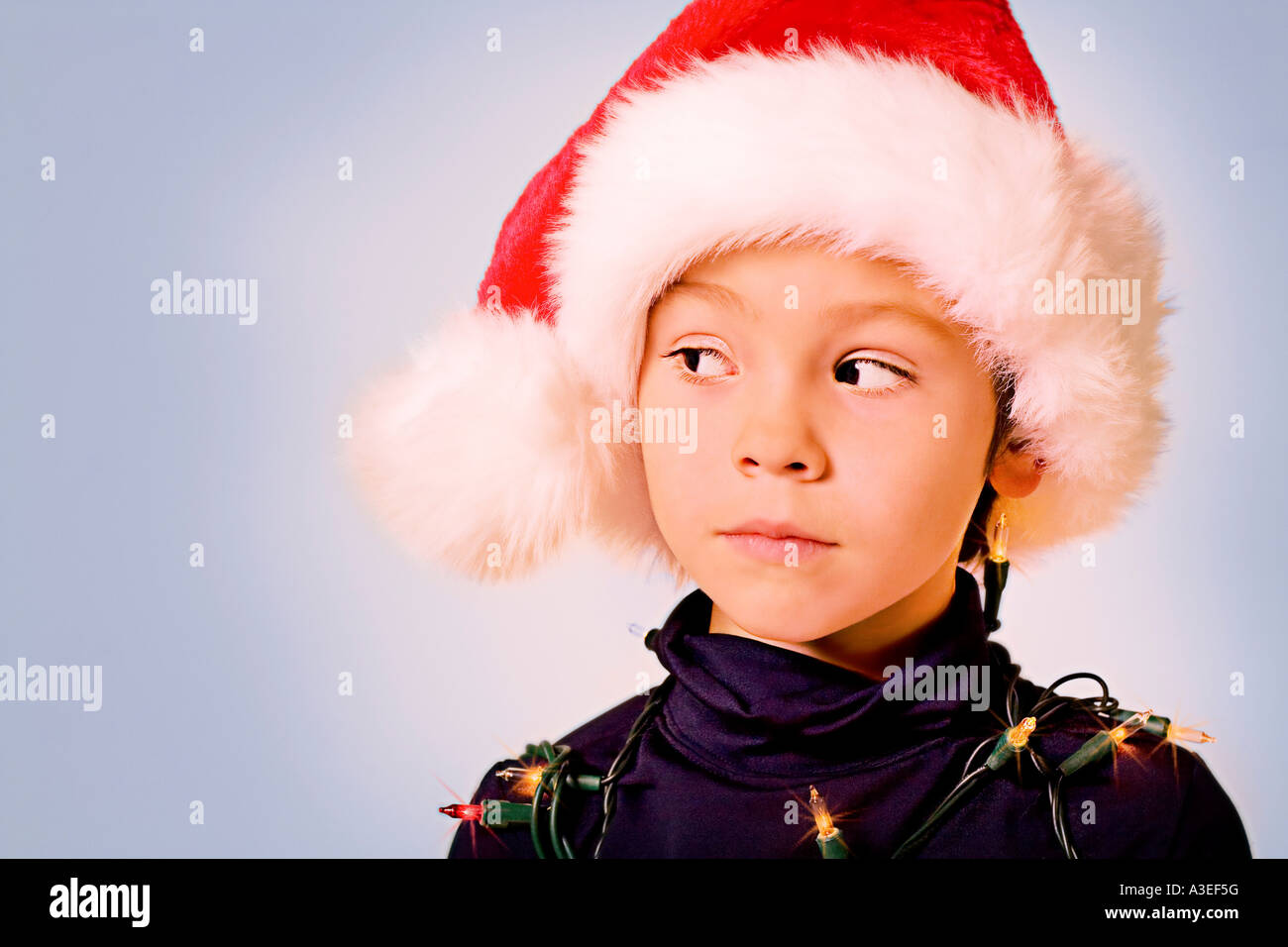 Young boy with Christmas outfit Stock Photo - Alamy