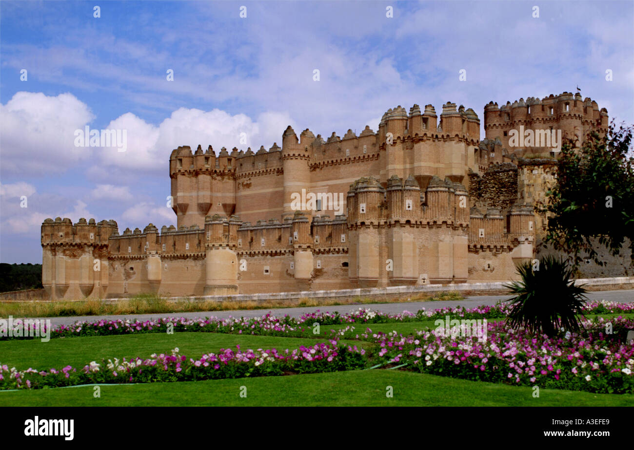 Spain Coca castle Stock Photo - Alamy
