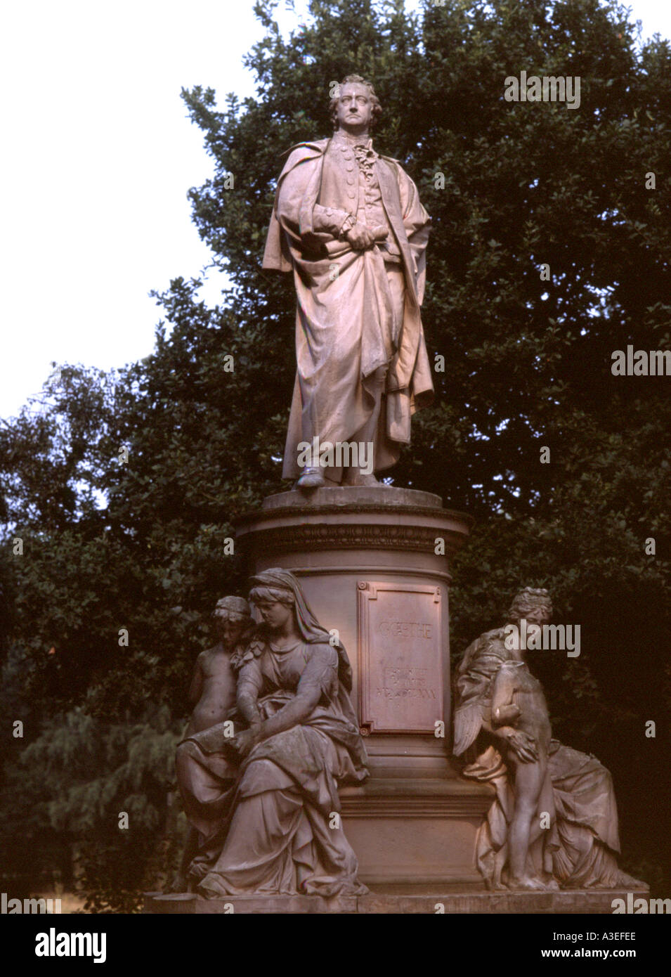 Germany Berlin Goethe statue Stock Photo - Alamy