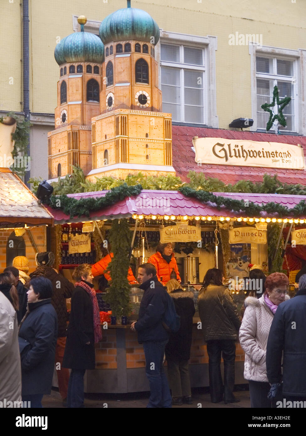 Europe Germany German city Christmas Fair market shopping eating in ...
