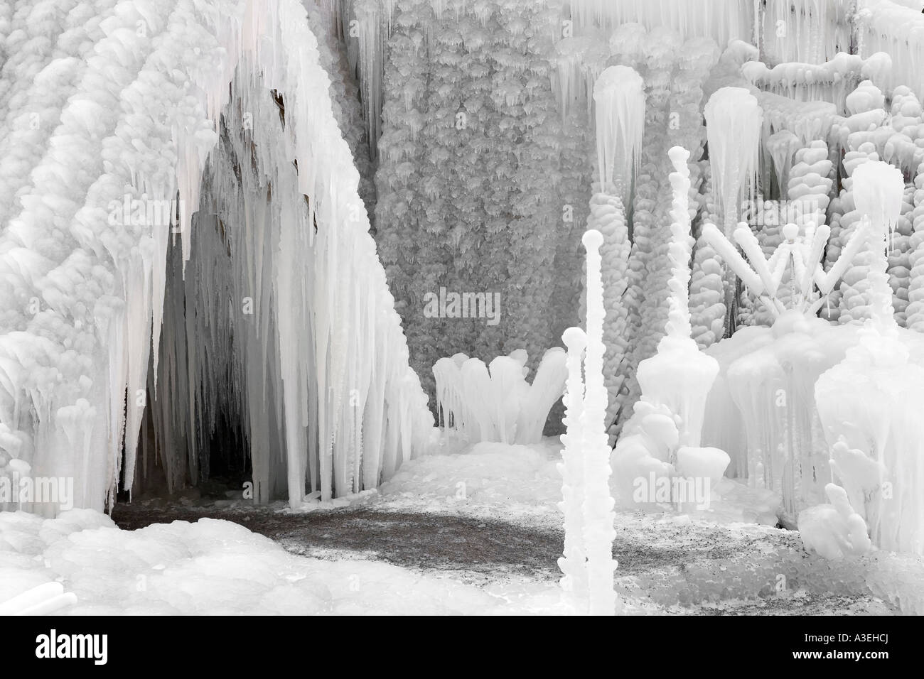 Ice palace entrance Stock Photo - Alamy