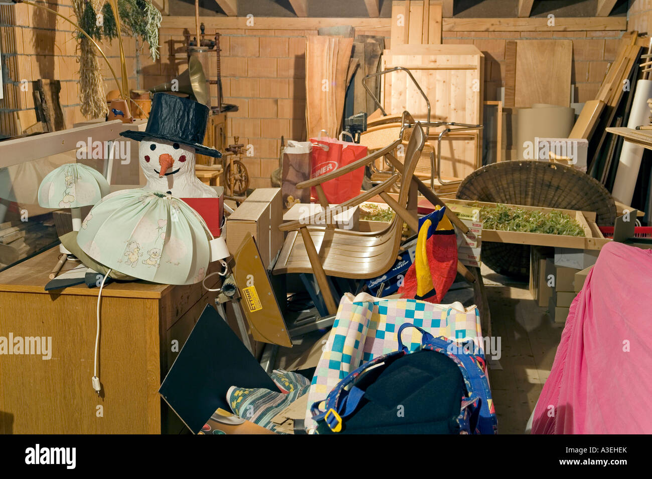 Big attic mess Stock Photo - Alamy