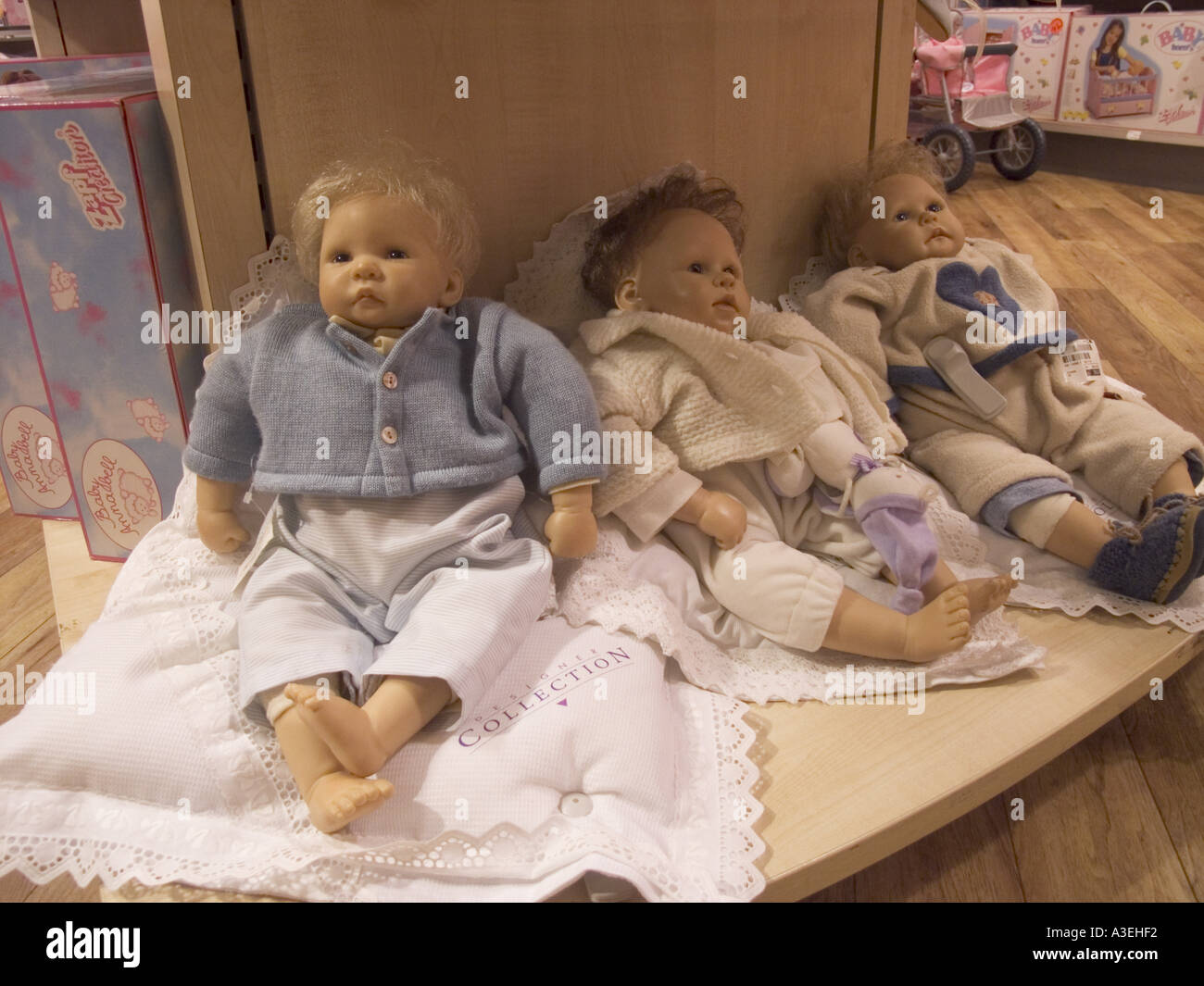 Puppet toy animal bear sells in department store shopping mall arcade ...