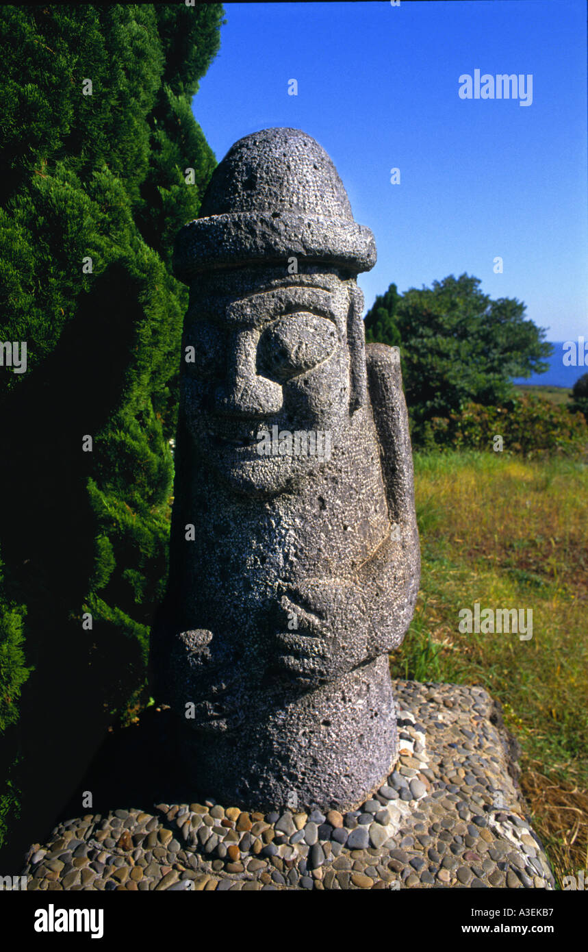 Grandfather statue in Cheju Do island South Korea Stock Photo - Alamy