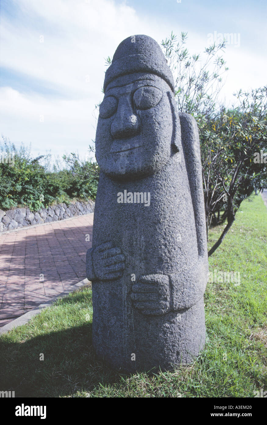 Grandfather statue in Cheju Do island South Korea Stock Photo - Alamy