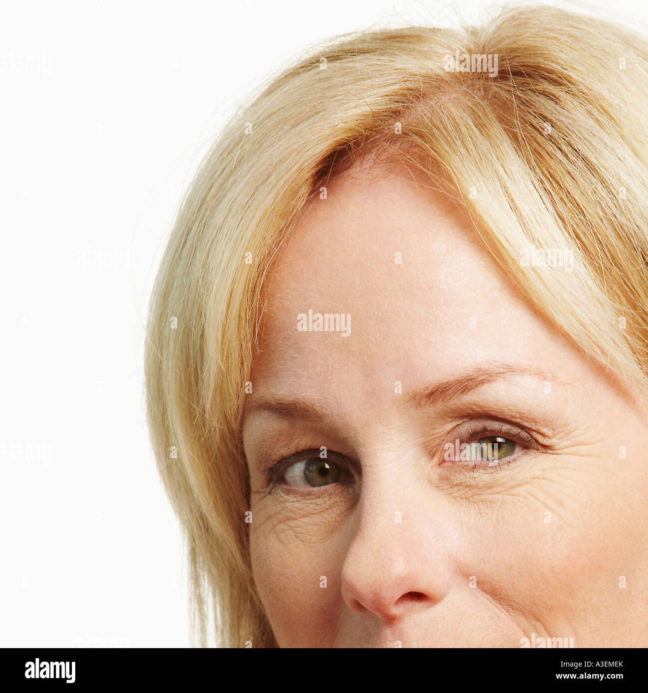 Portrait of a mature woman's face Stock Photo - Alamy