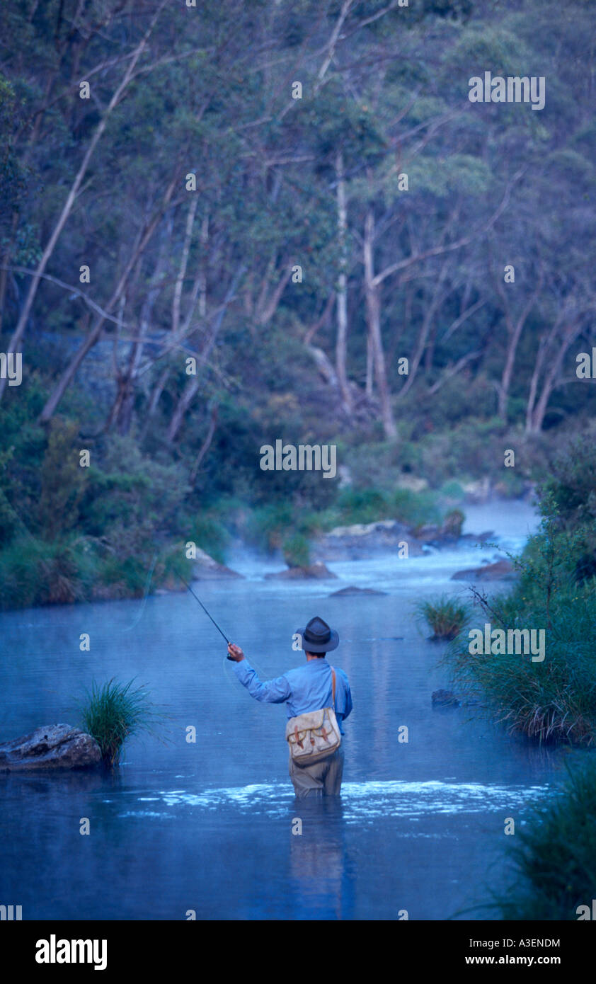 Fly fishing, Australia Stock Photo - Alamy
