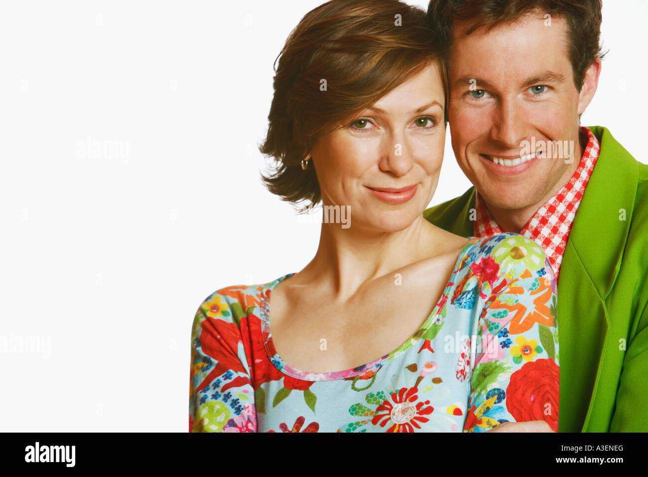 Portrait of a mid adult couple smiling Stock Photo - Alamy