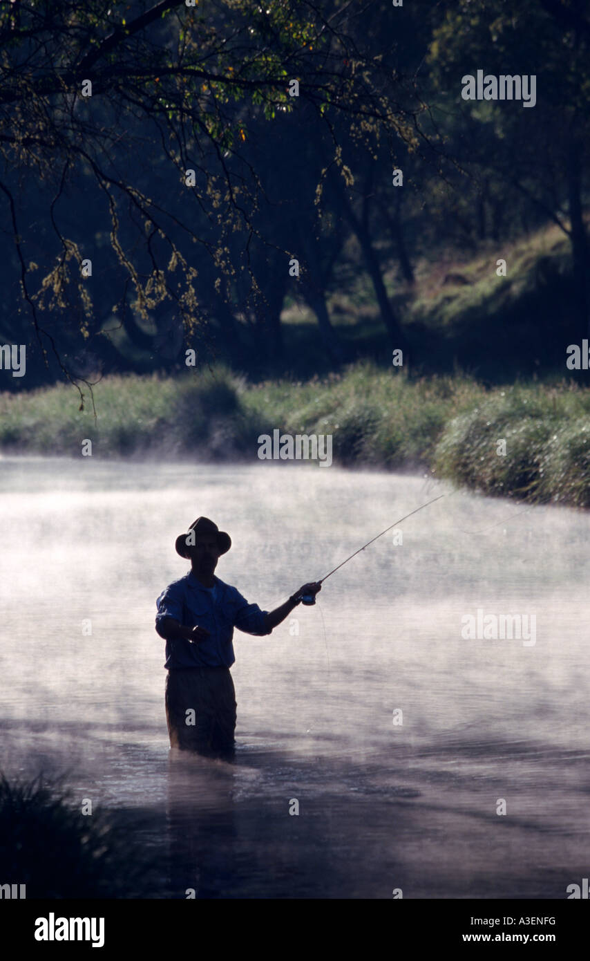 Fly fishing, Australia Stock Photo - Alamy