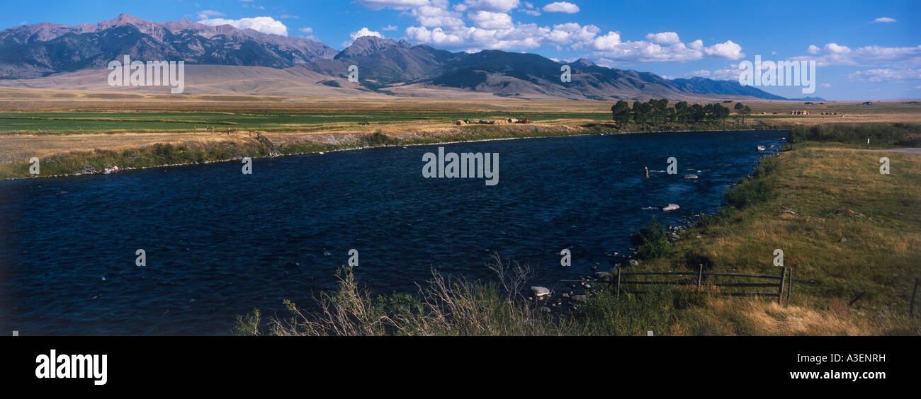 Madison River along Madison Range McAtee s bridge SW Montana USA ...