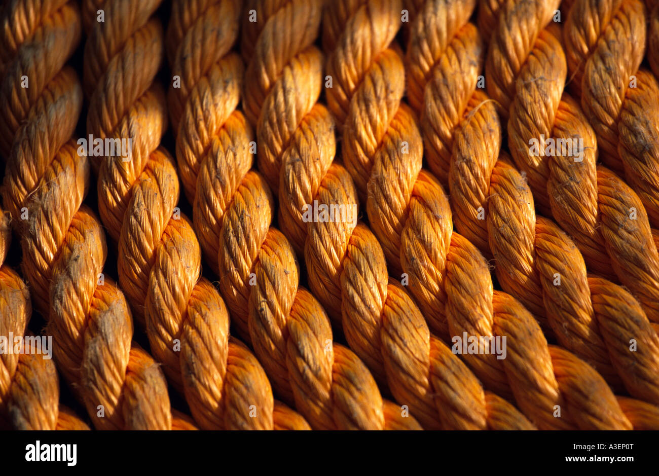 Coiled Rope horizontal Stock Photo - Alamy