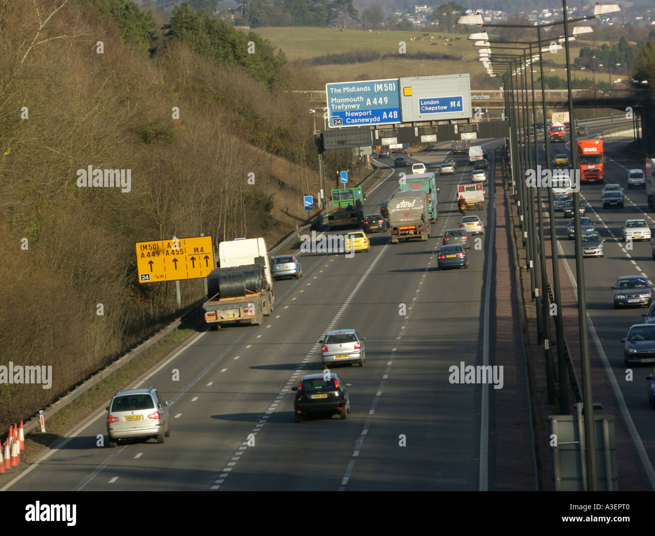 Motorway slipway hi-res stock photography and images - Alamy