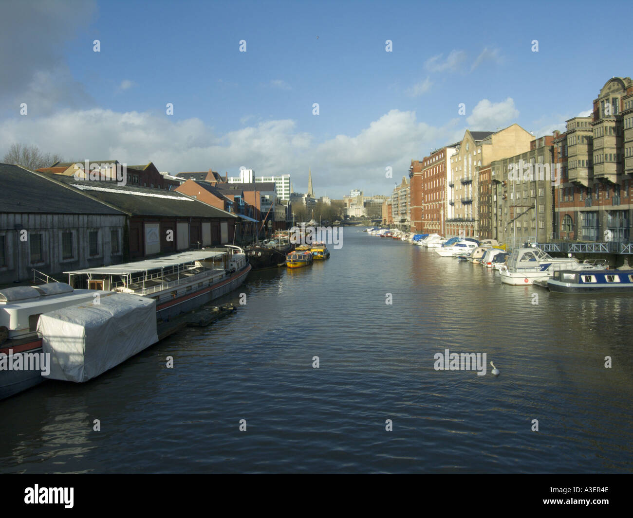 Bristol UK Bristol Docks area with Victorian warehouse conversions new ...