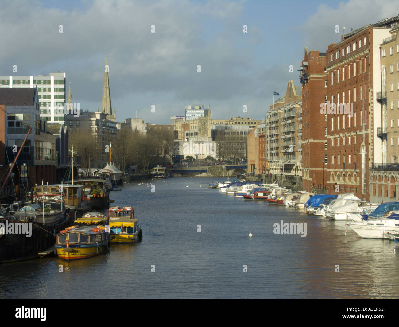 Bristol UK Bristol Docks area with Victorian warehouse conversions new ...