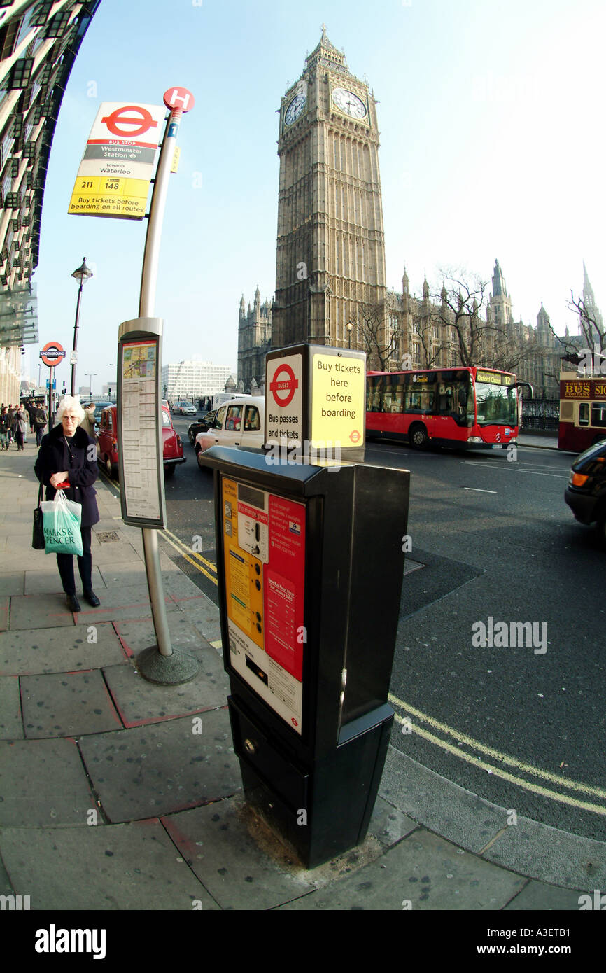 Big Ben Bus Stop Westminster High Resolution Stock Photography and ...