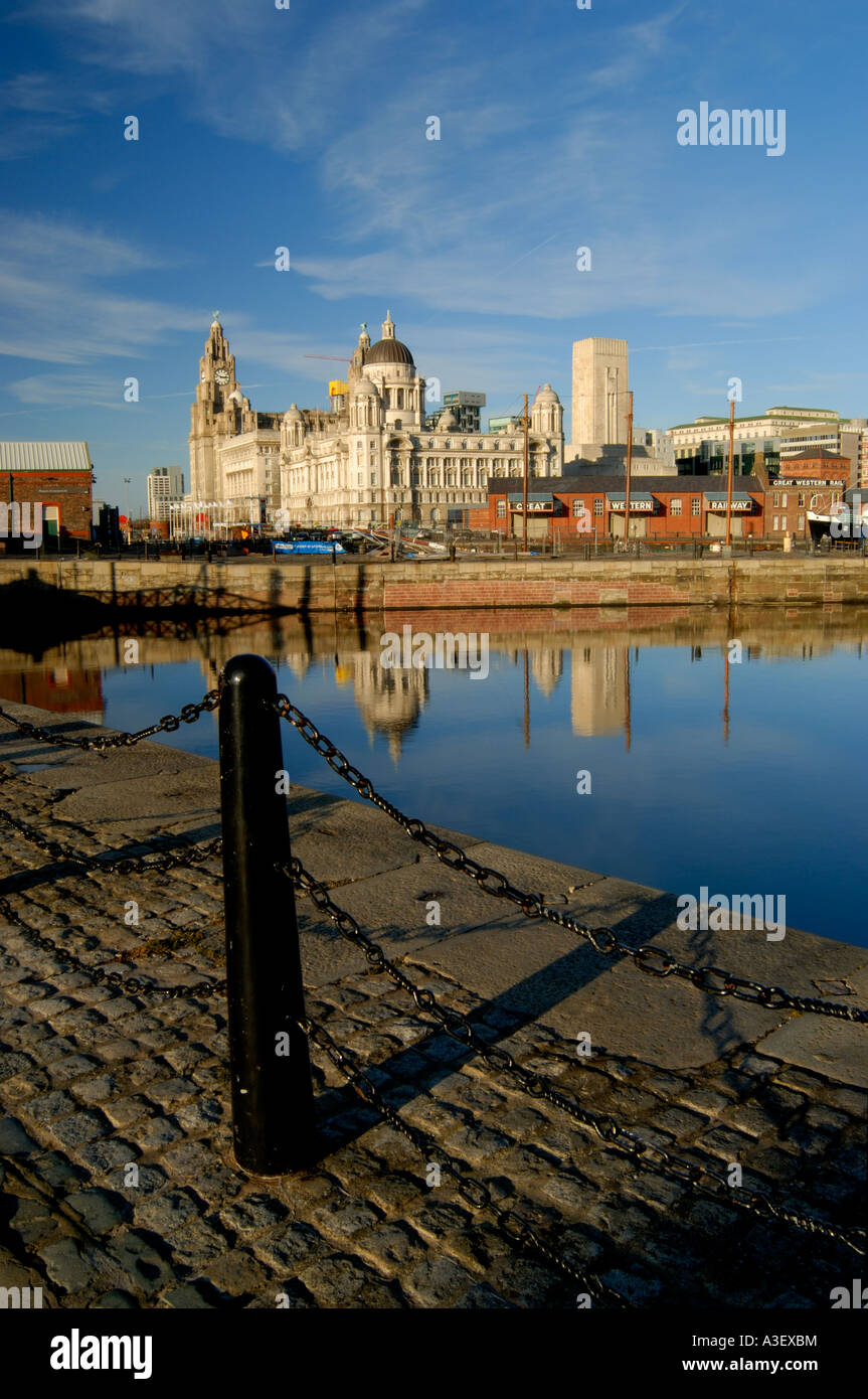 Liverpool waterfront from Albert Dock England UK Stock Photo - Alamy