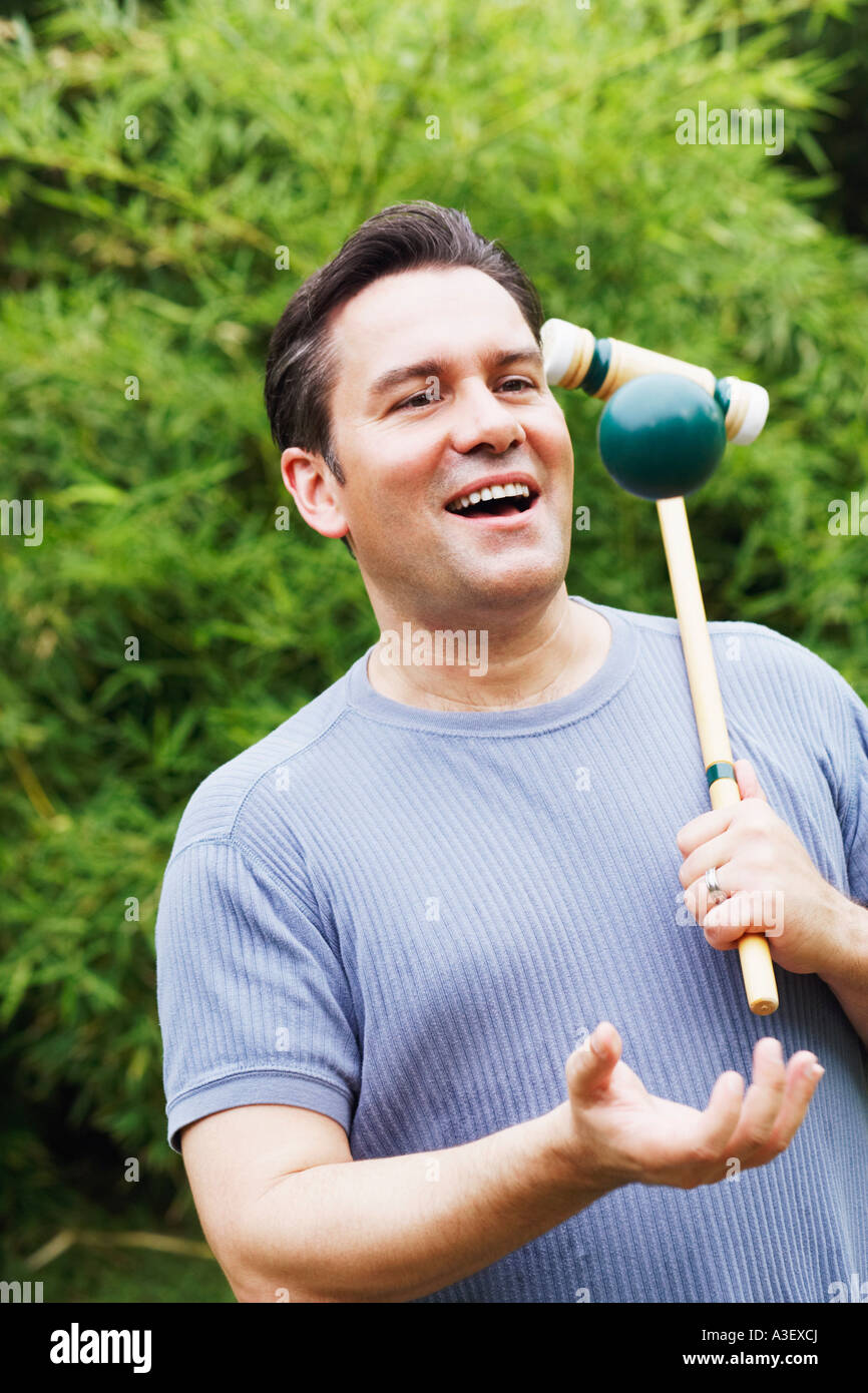 Mallet men hi-res stock photography and images - Alamy