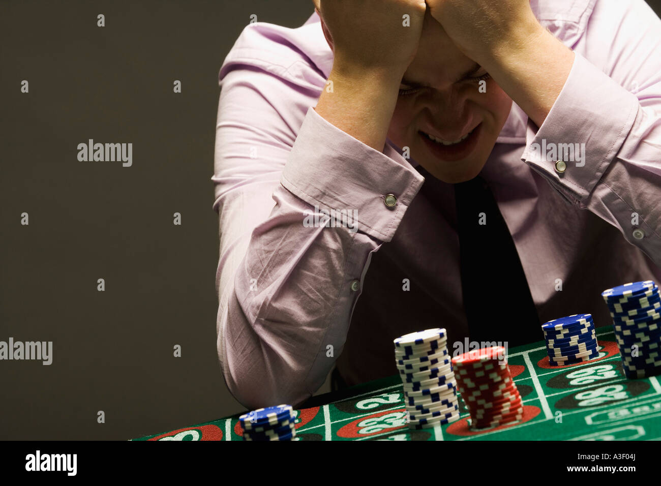 Young frustrated man roulette table hi-res stock photography and images ...