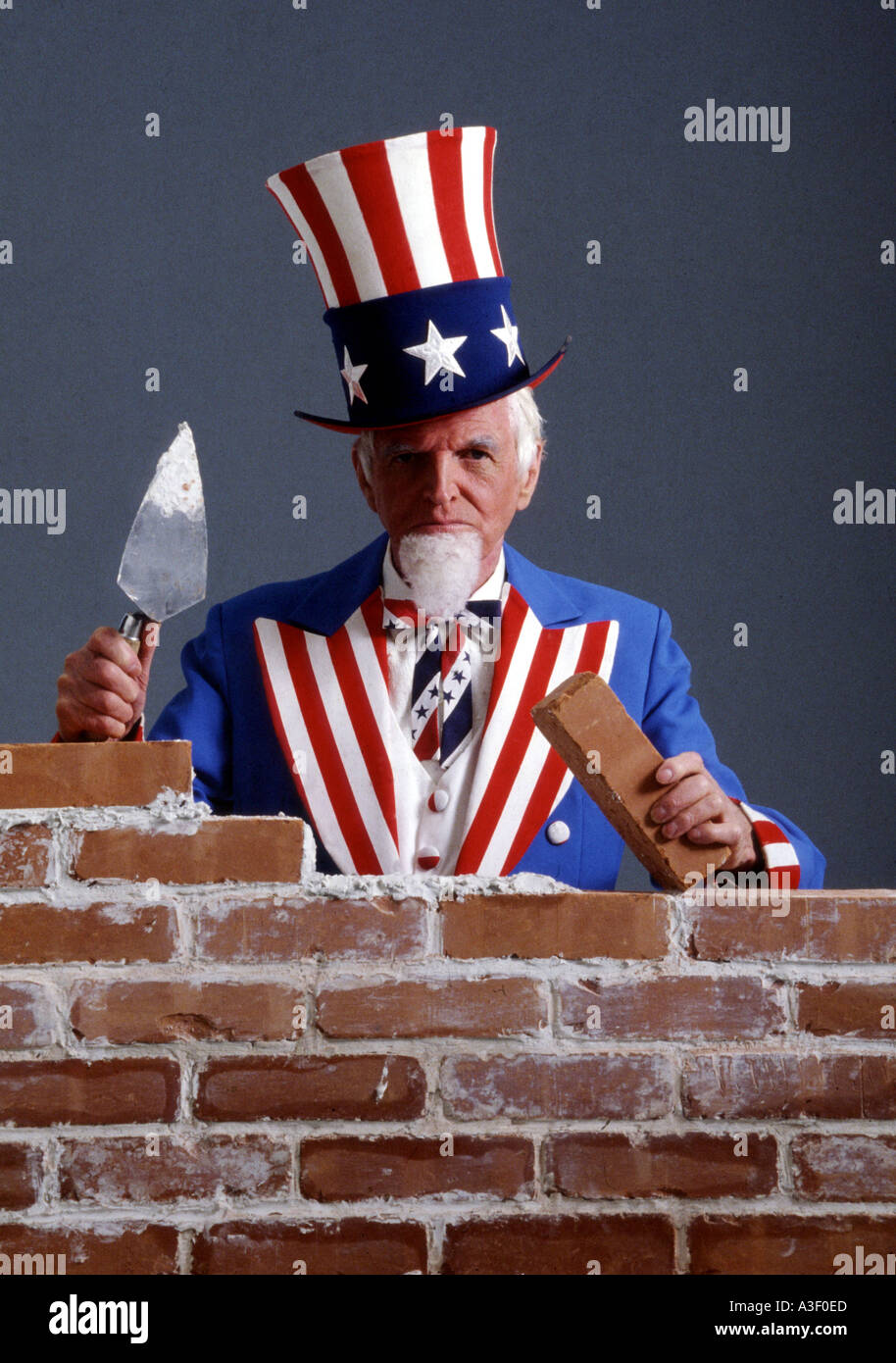 Uncle Sam building brick wall Stock Photo - Alamy
